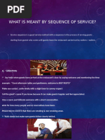 A La Carte Service Standard Procedures | PDF