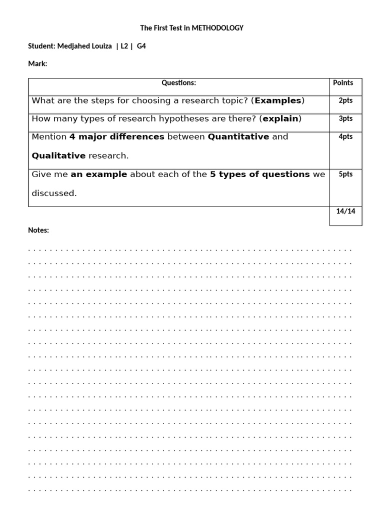 The First Test in METHODOLOGY (Oral) | PDF | Methodology | Epistemology ...