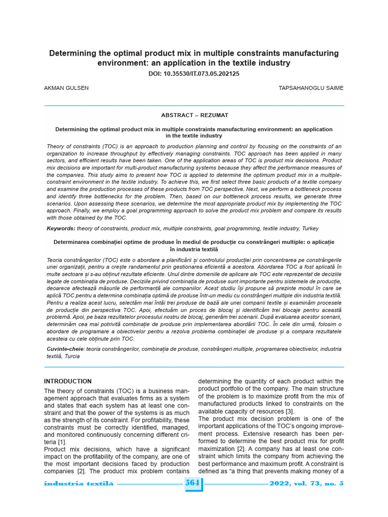 DFDGH | PDF | Linear Programming