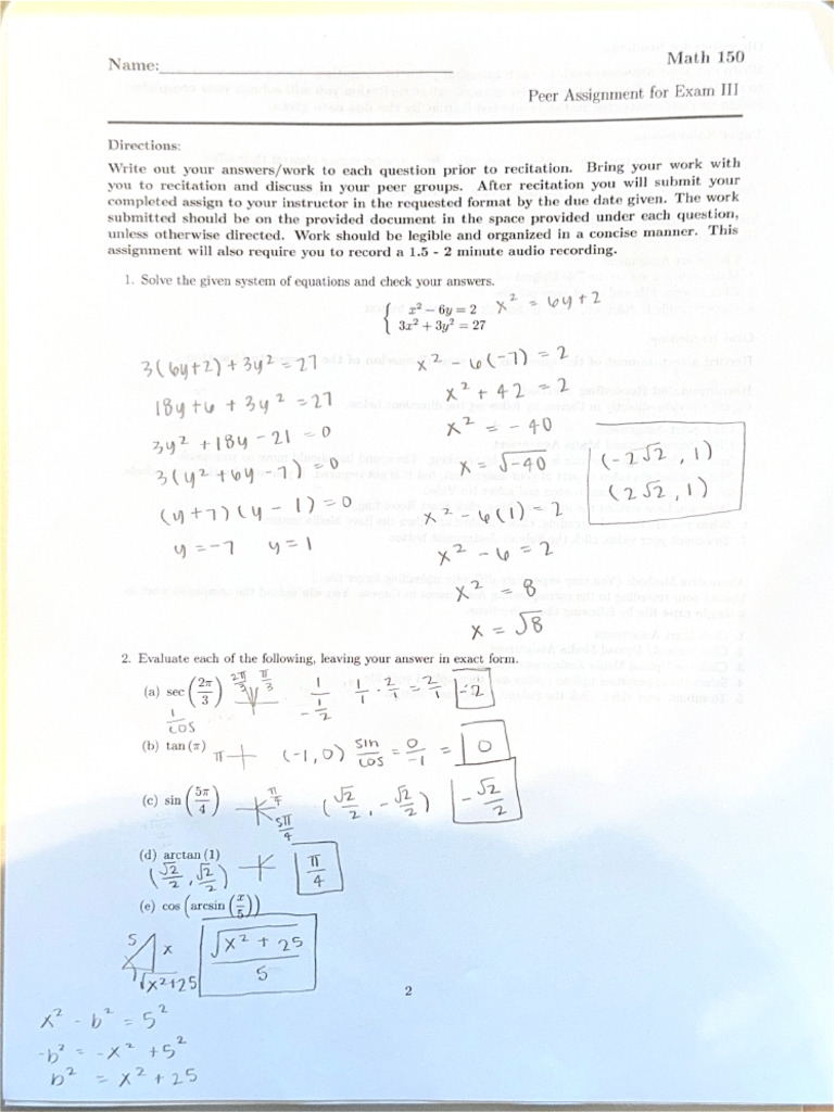 Math 151 | PDF
