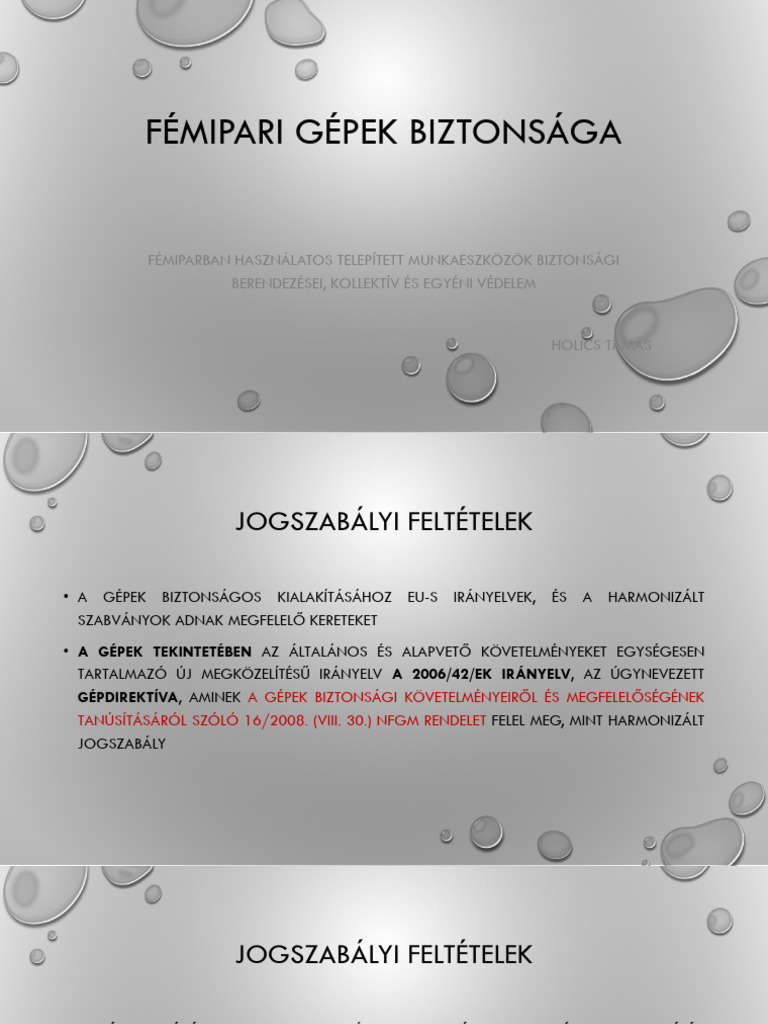 Fémipari Célvizsgálat 2024 - Fémipari Gépek Biztonsága | PDF