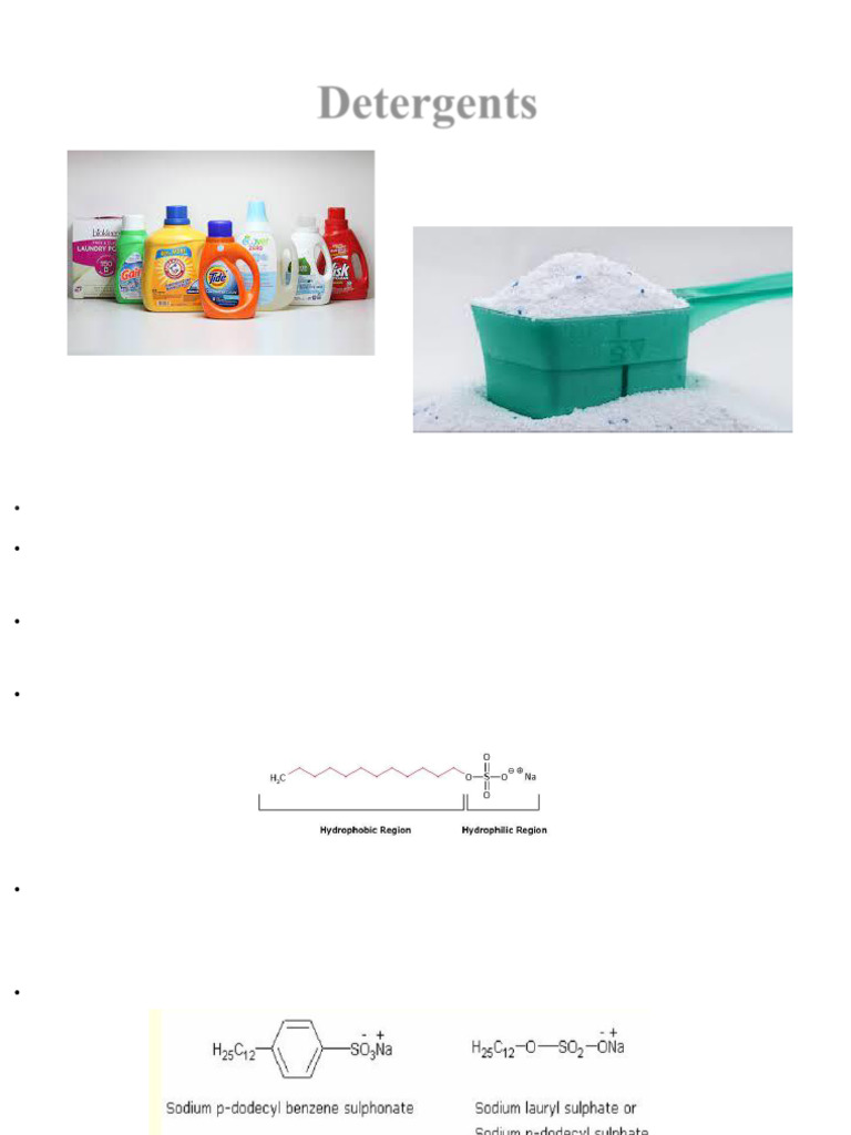 Chapter 2 Detergent | PDF | Detergent | Surfactant