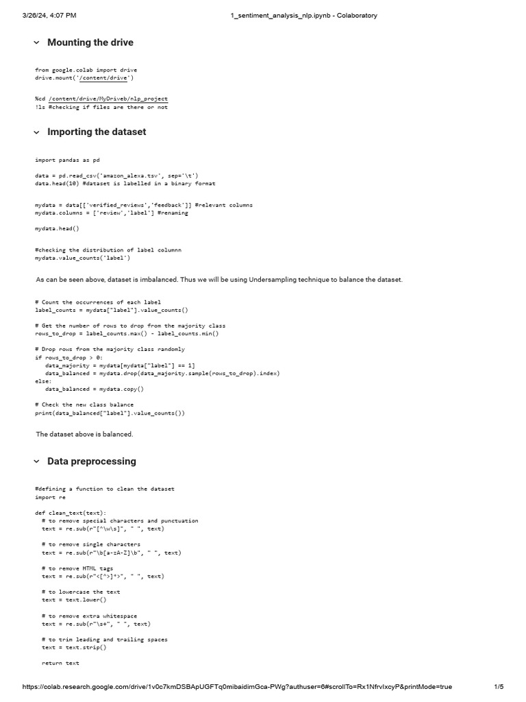 1 - Sentiment - Analysis - NLP - Ipynb - Codes Only | PDF | Computing ... 1 - Sentiment - Analysis - NLP - Ipynb - Codes Only | PDF | Computing ...