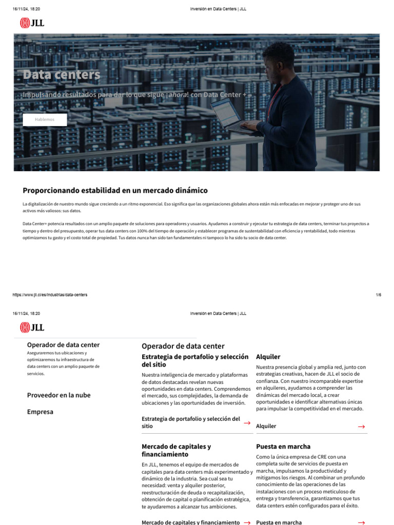 Inversión y Estrategia en Data Centers | PDF | Sustentabilidad | Computación en la nube