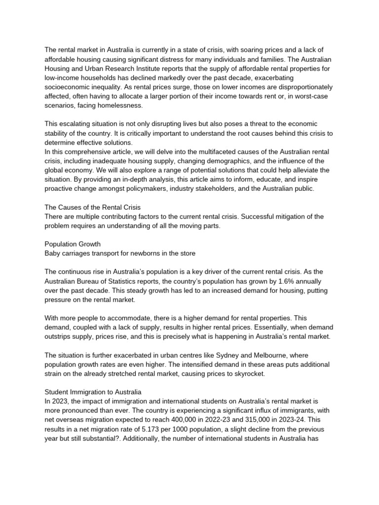 Aus Rental Case Study | PDF | Taxes | Affordable Housing