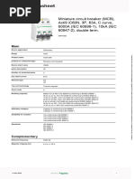 Schneider IC60N 1P 6A MCB Datasheet | PDF | Alternating Current ...