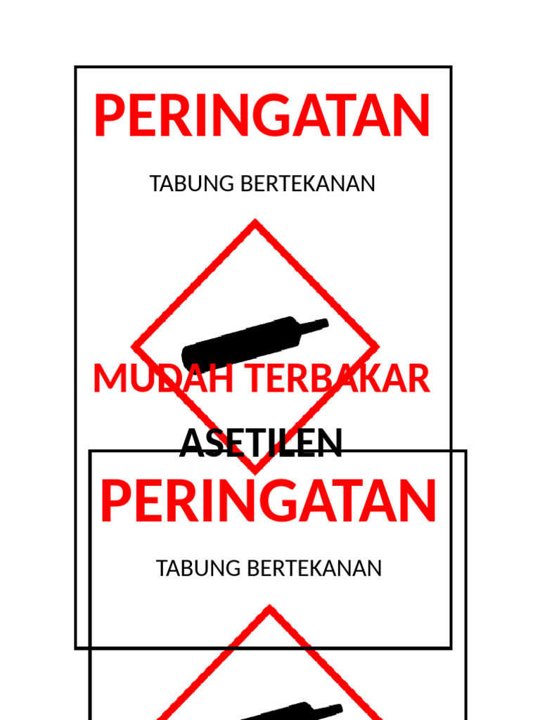 Label Tabung Bertekanan | PDF
