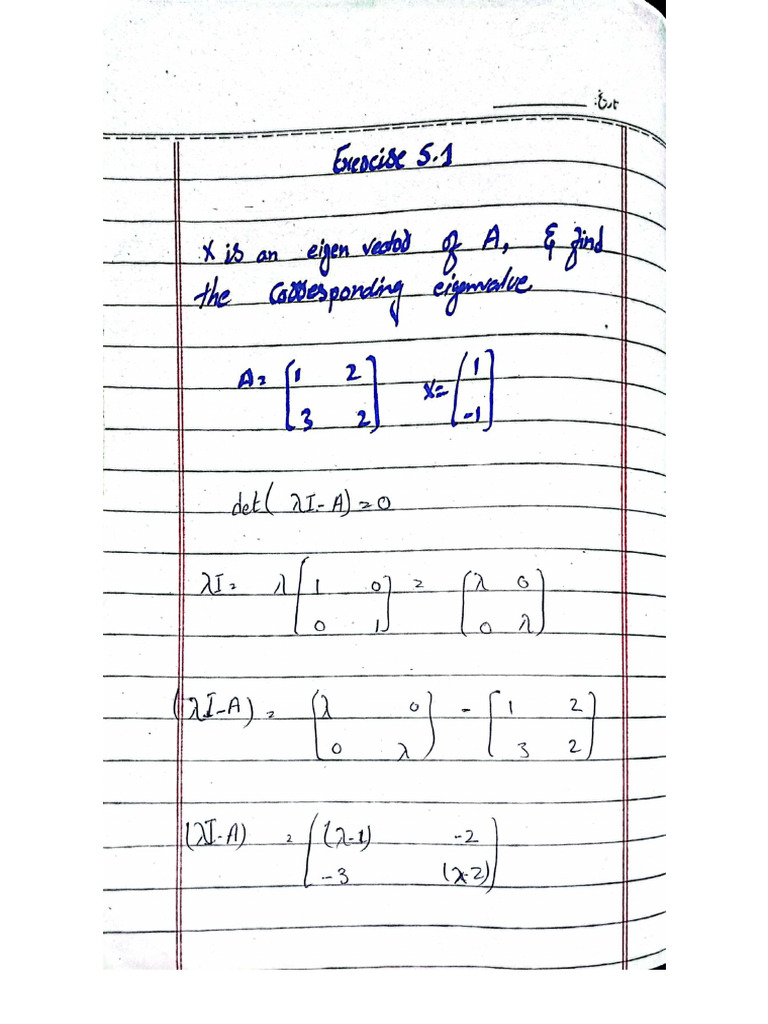 Liner Algebra Exercise 5.1 | PDF