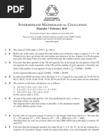 JMC 2017 Solutions and Answers | PDF | Triangle | Area