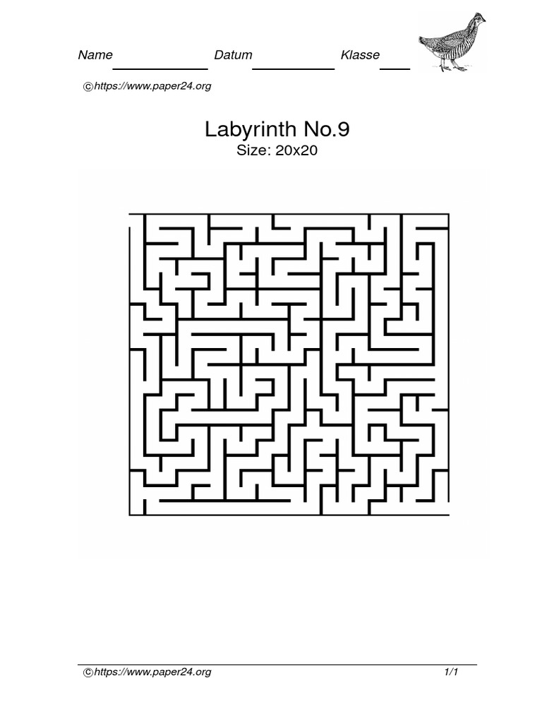 Labyrinth No.9: 20x20 Artwork Details | PDF