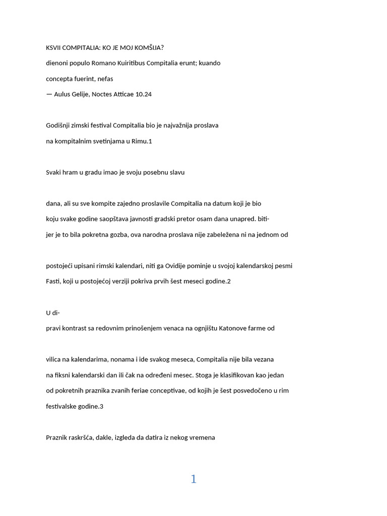 Ksvii Compitalia | PDF