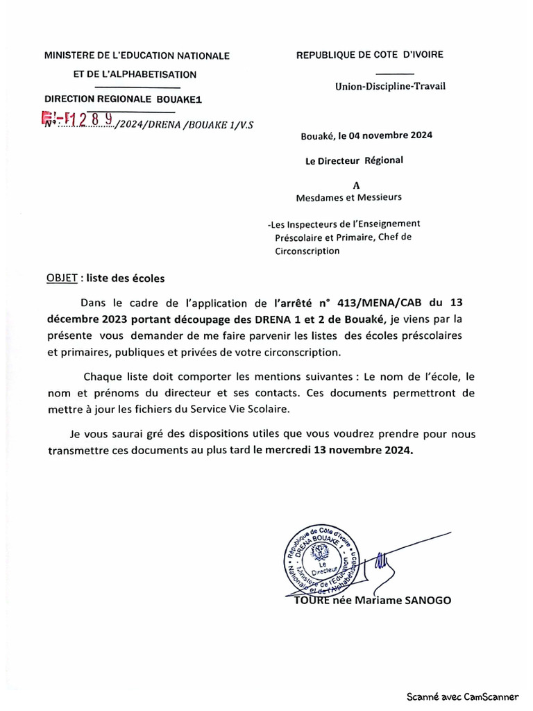 Liste Des Écoles | PDF