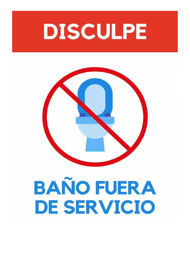 Baño Fuera De Servicio Pdf
