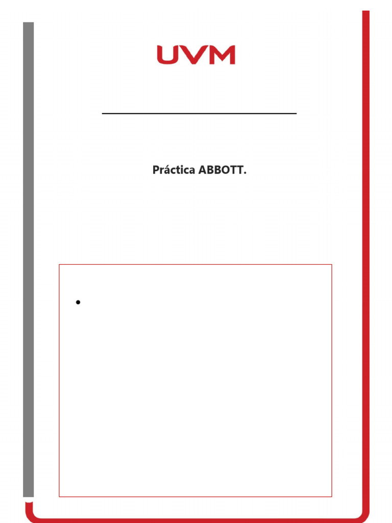 Práctica ABBOTT | PDF
