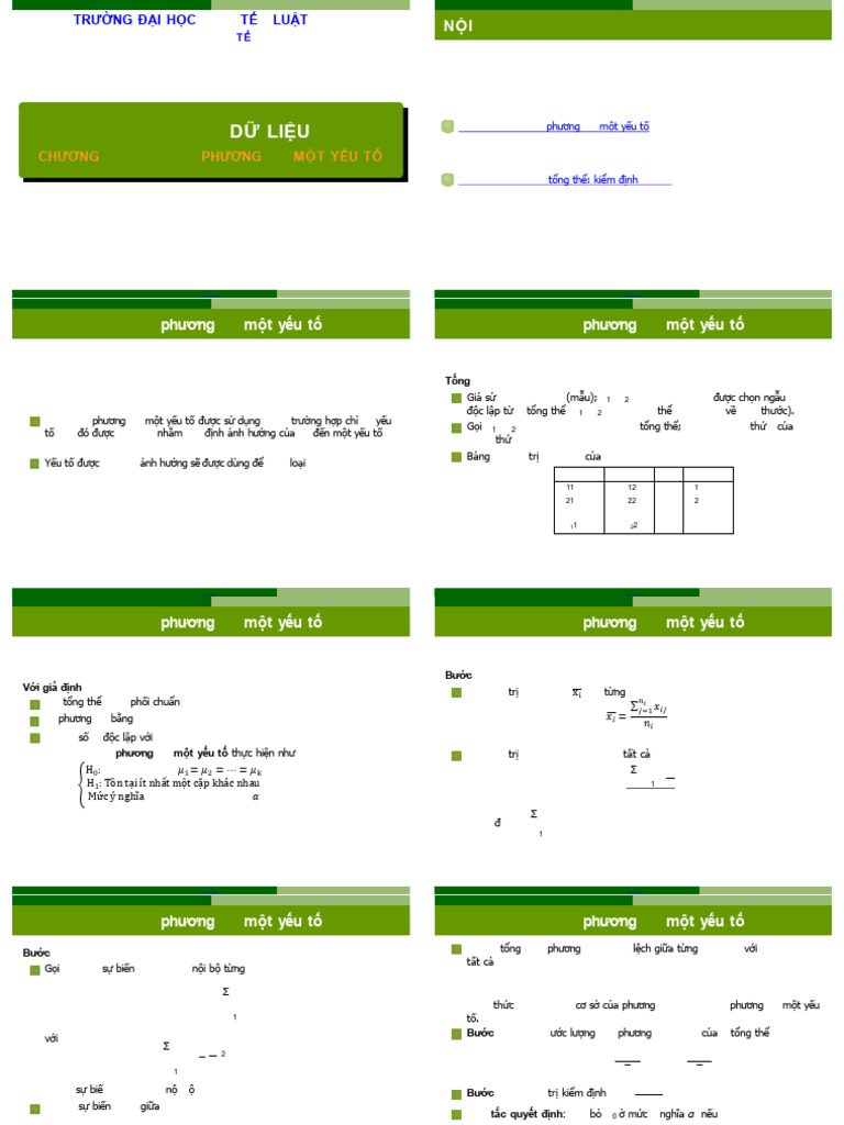 Slides Bai Giang - Anova | PDF