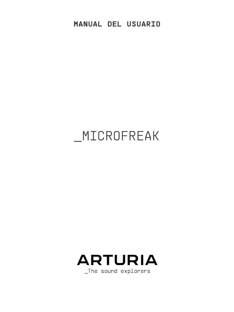 Microfreak Manual 3 0 Es | PDF | Filtro electronico | Sintetizador