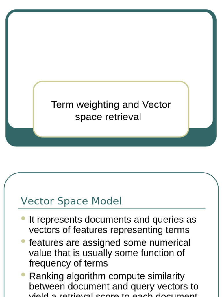 IR Lecture 4b | PDF | Mathematics | Algebra