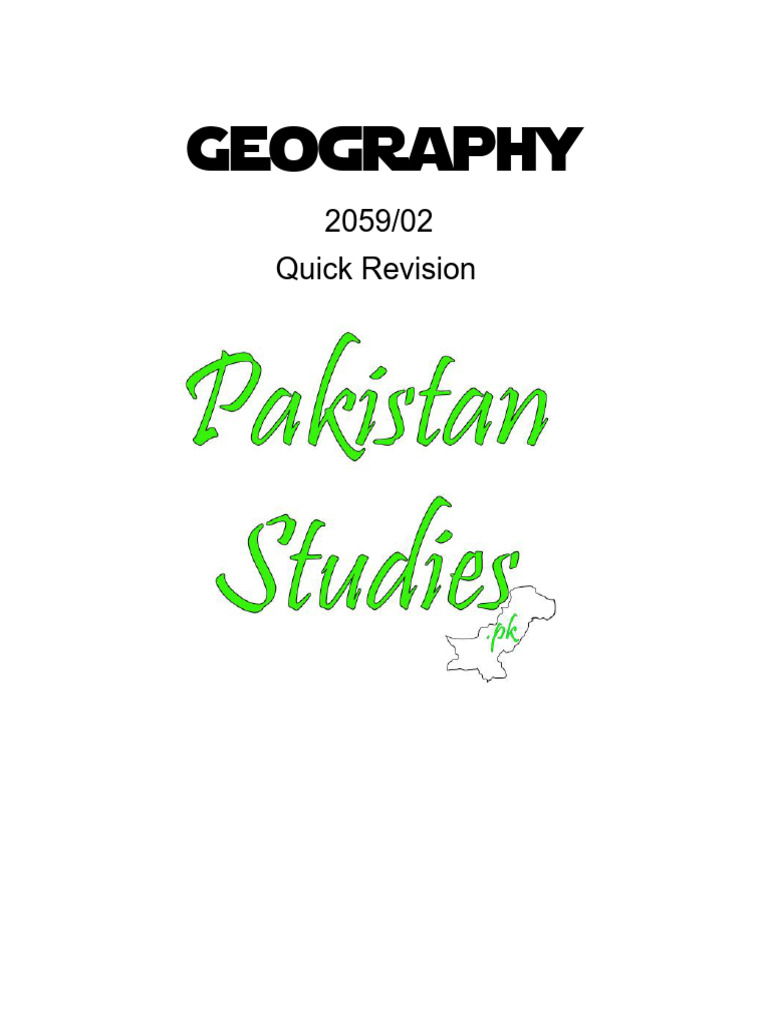 Geography Notes | PDF | River | Rain