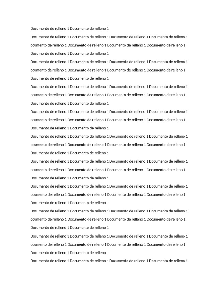 Documento de Relleno 1 Documento de Relleno 4 | PDF