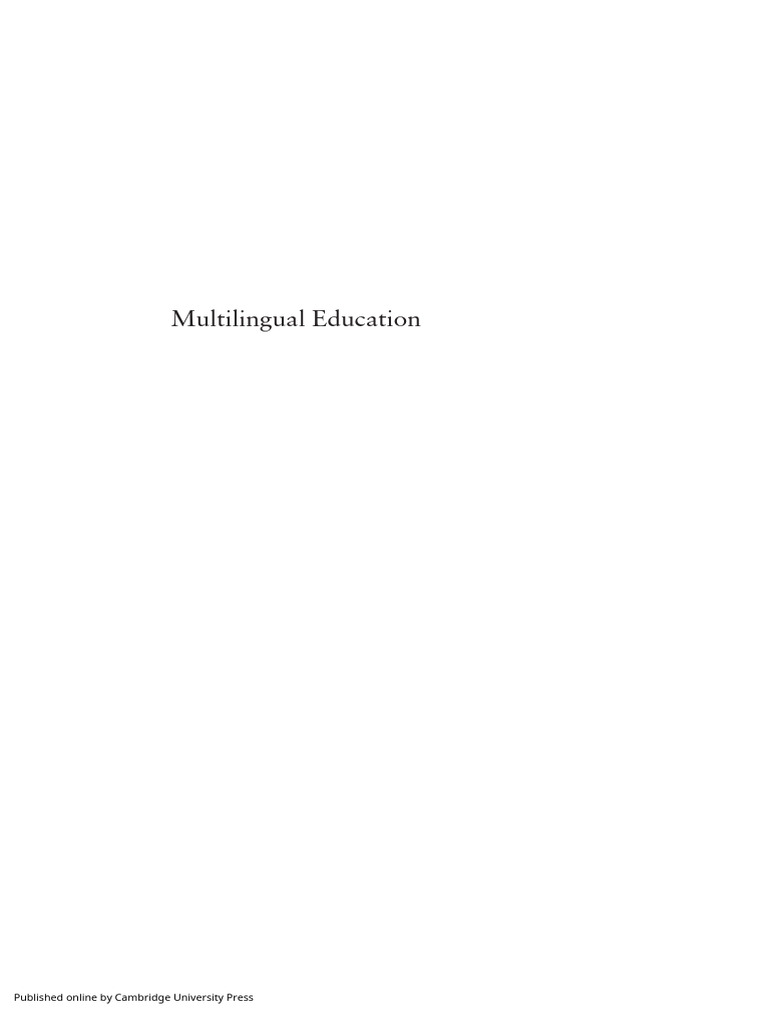 (2015) Jasone Cenoz, Durk Gorter - Multilingual Education Between ... (2015) Jasone Cenoz, Durk Gorter - Multilingual Education Between ...