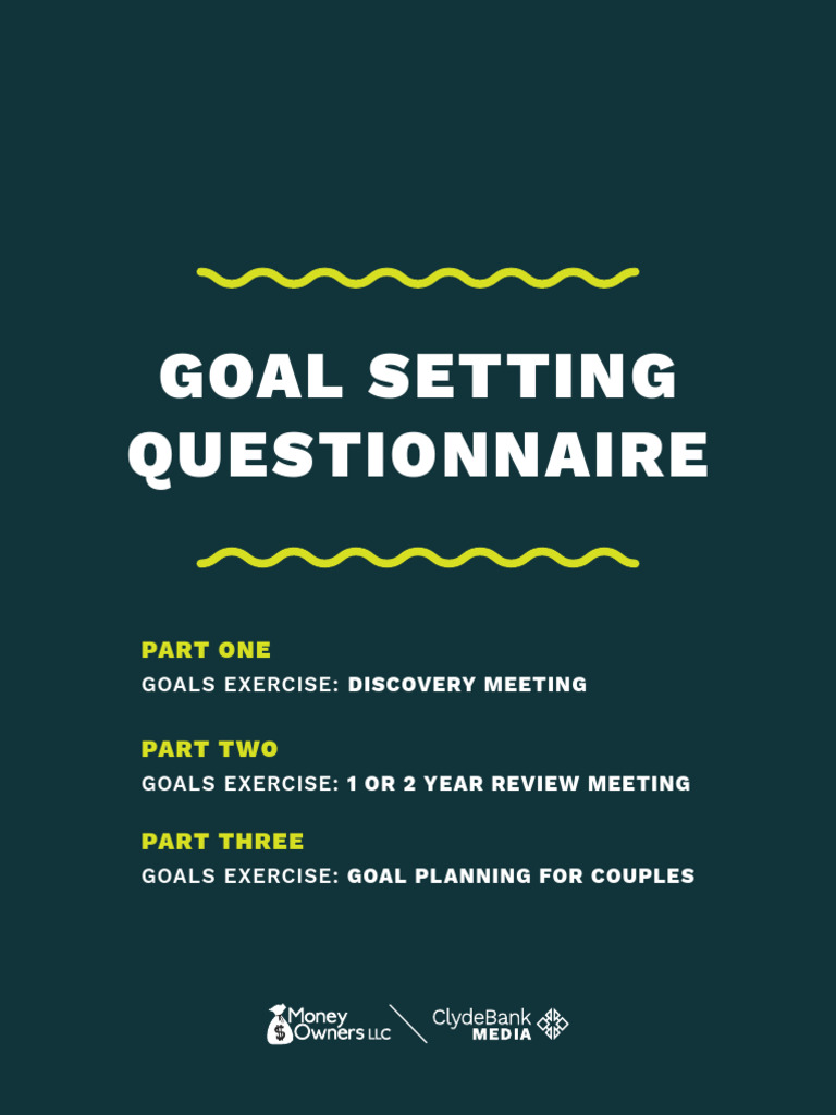 Goal Setting Questionaire | PDF | Questionnaire