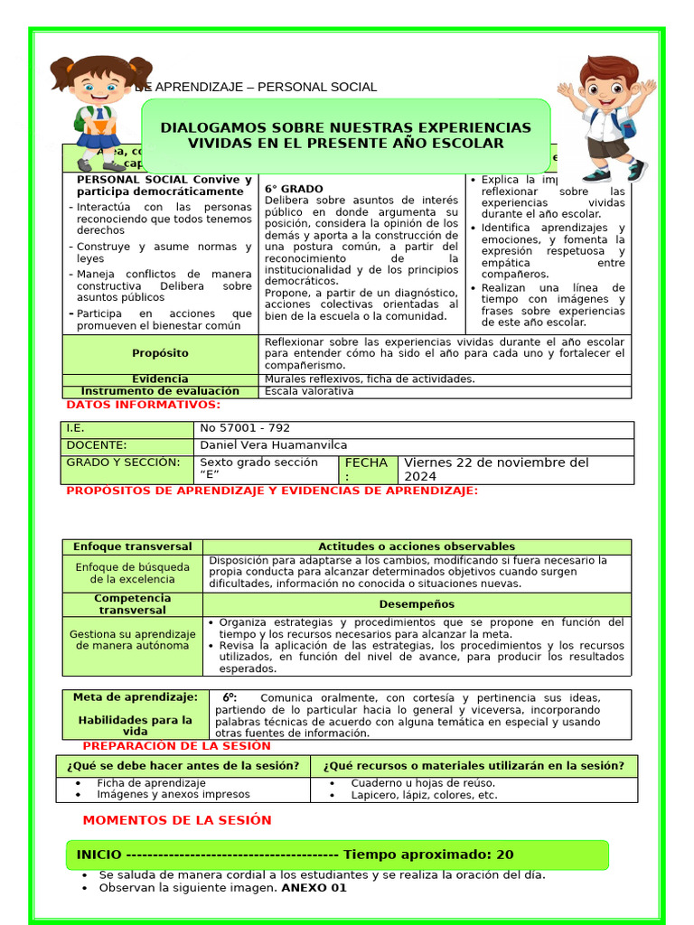 Ses-Mart-Ps-Dialogamos Sobre Nuestras Experiencias Vividas en El ...