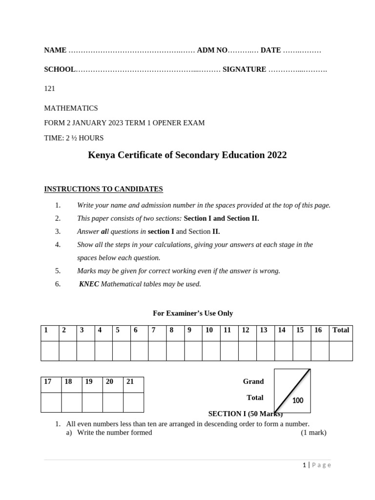 1) Mathematics F2 QS | PDF | Area | Angle