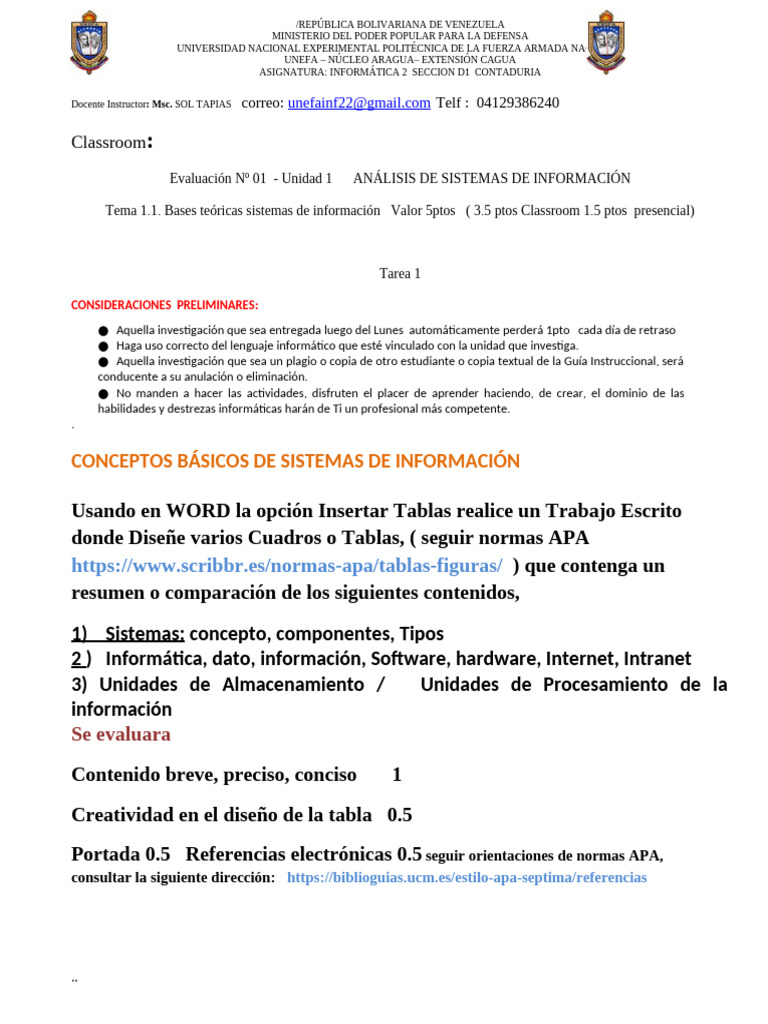 U1 Tarea 1 Inf 2 | PDF