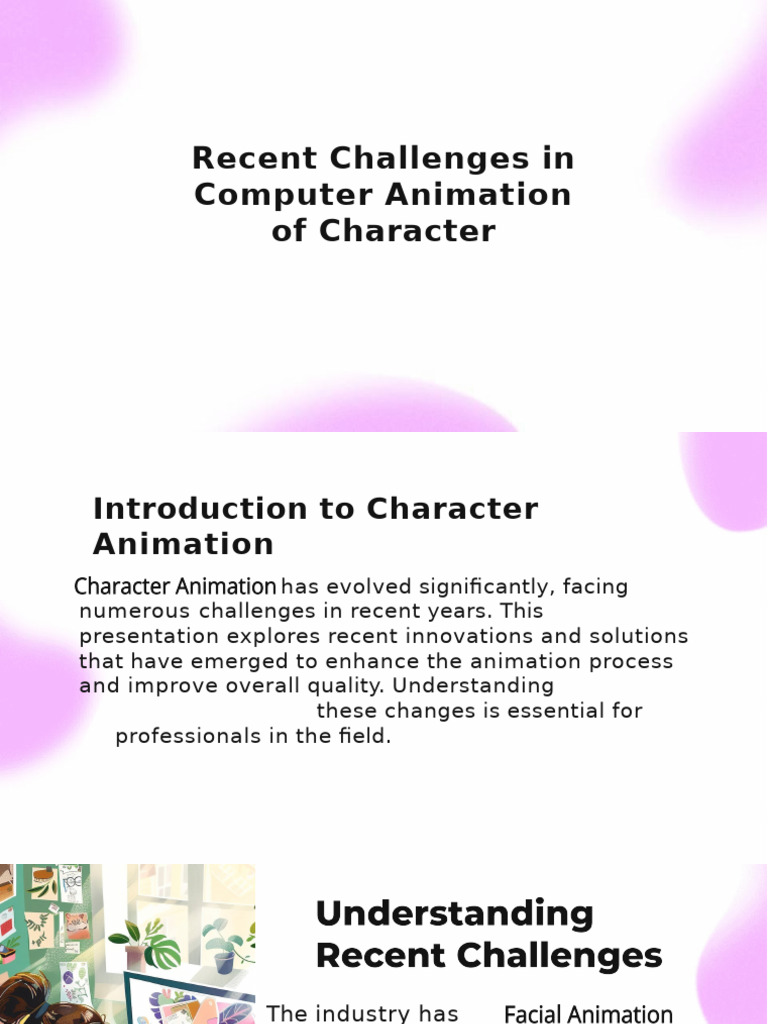 Challenges in Character Animation Today | PDF | Computer Animation ...