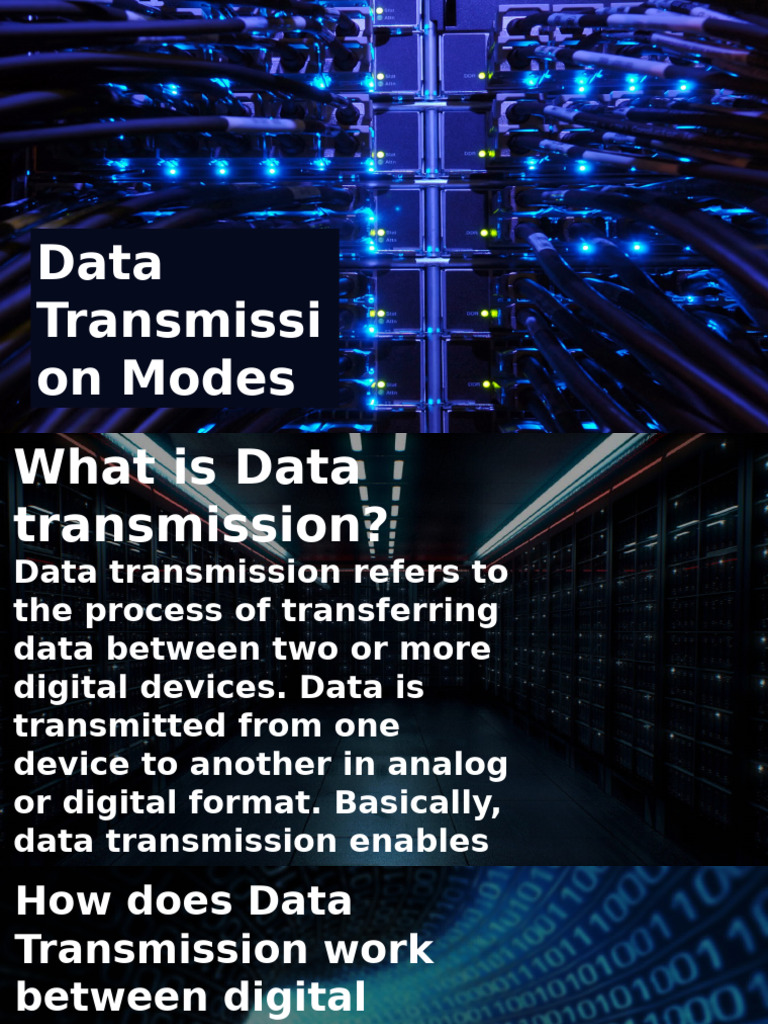 Data Transmission Modes | PDF | Bit | Physical Layer Protocols