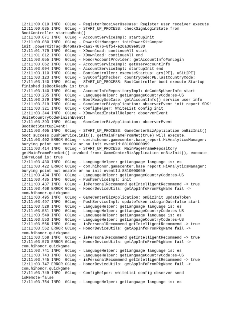 GameCenter Startup Logs Analysis | PDF | Ingeniería Informática | Arquitectura de Computadores
