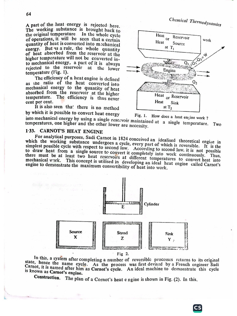 Carnot Cycle Theorem and Entropy | PDF