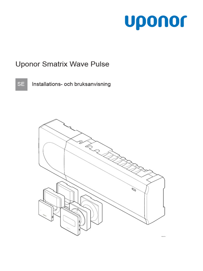 Uponor Iom Smatrix Wave Pulse Se 1095344 v2 202006 | PDF