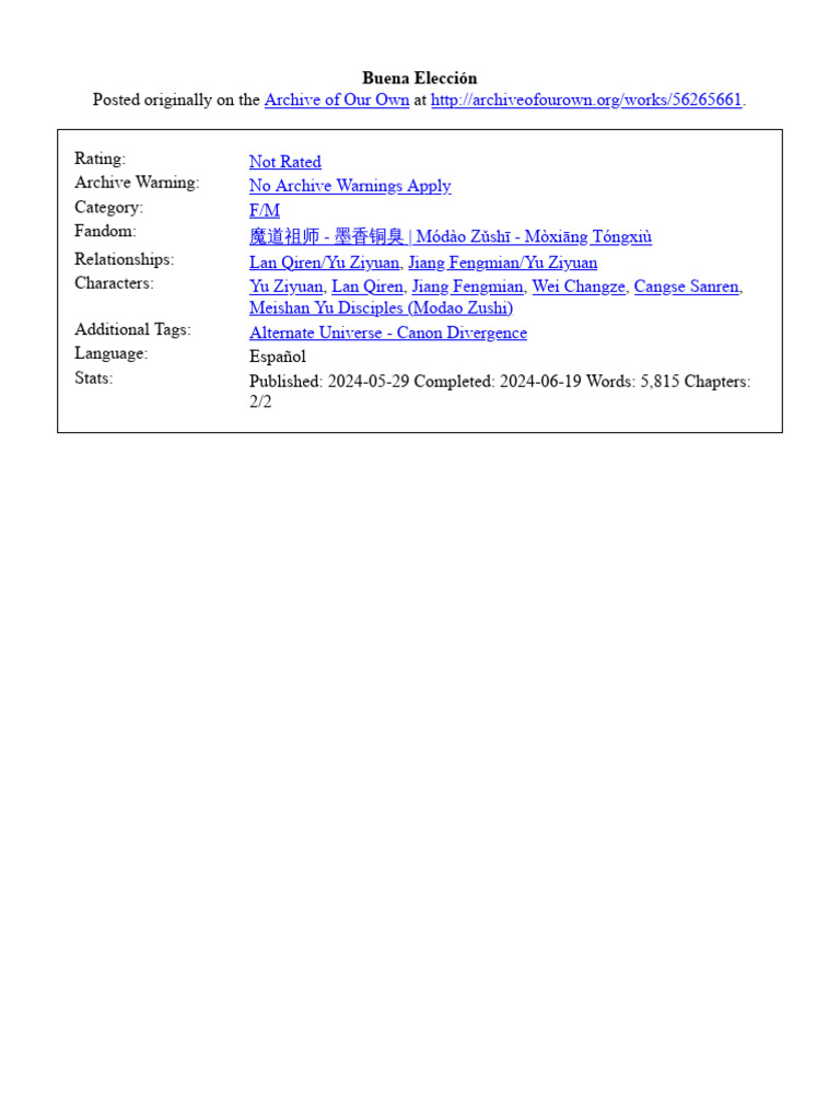 Buena Eleccion | PDF | Amor