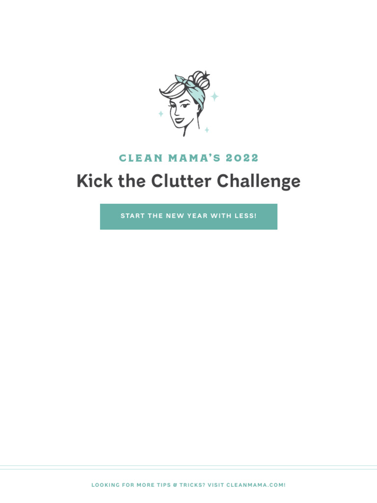 Kick The Clutter Challenge 2022 by Clean Mama | PDF