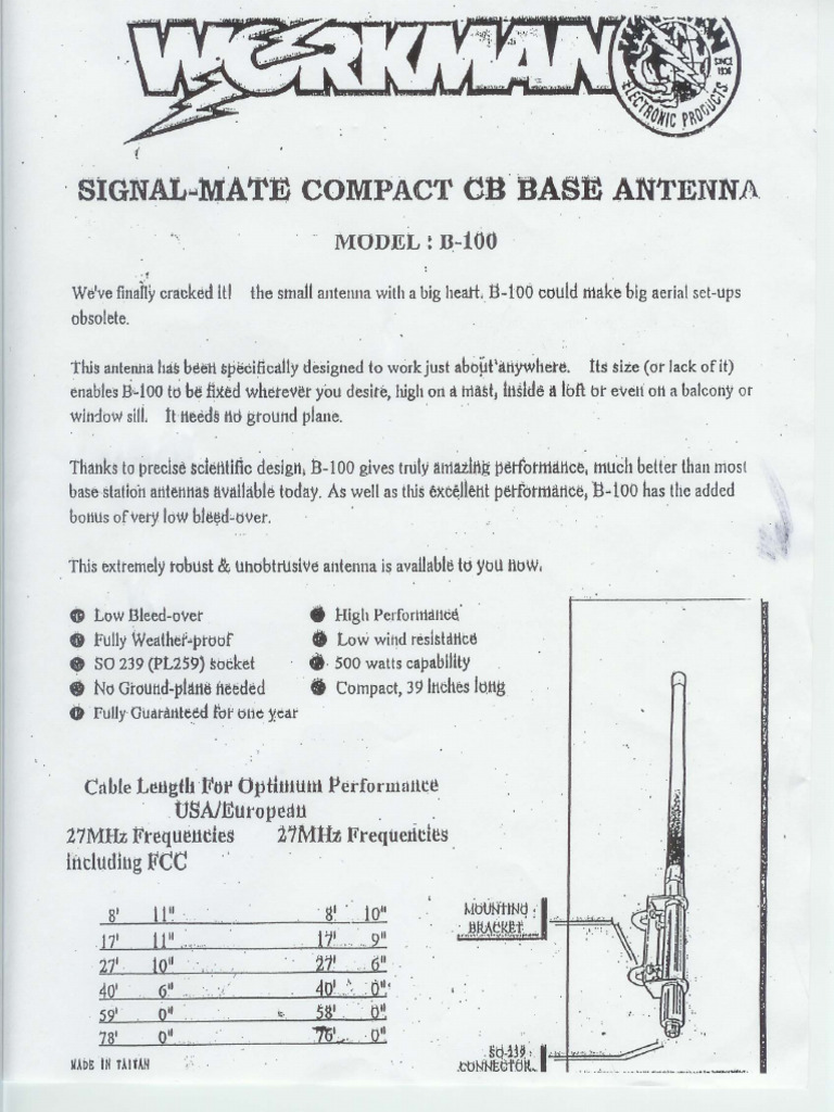 Saturn CB Antenna | PDF