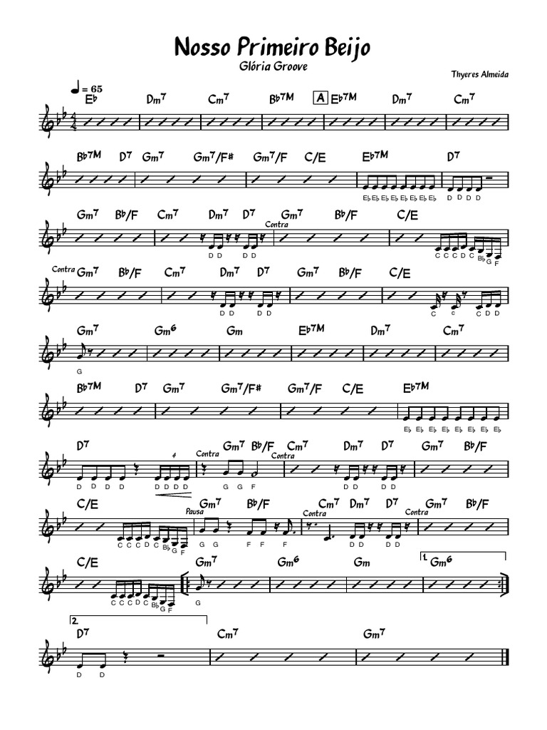Nosso Primeiro Beijo | PDF | Pitch (Music) | Music Theory