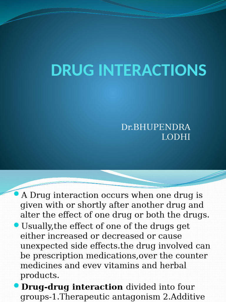 Drug Interaction | PDF | Hypoglycemia | Aspirin