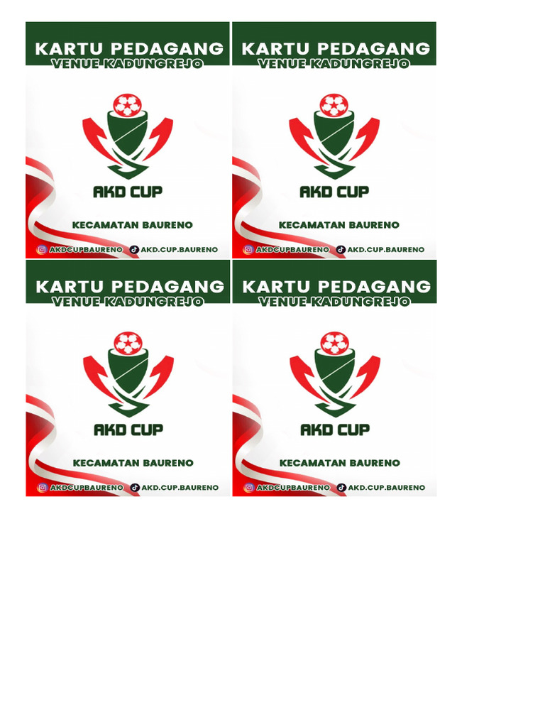Id Card Akd 2024 Pedagang | PDF