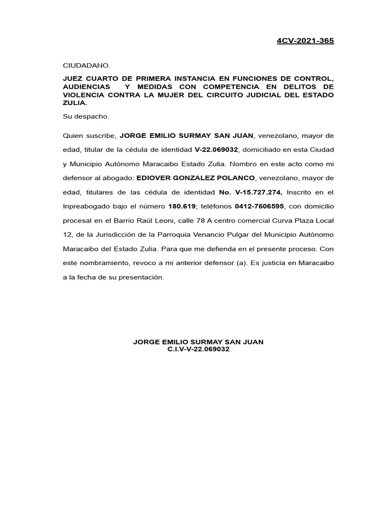 Nombramiento Jorge Surmay | PDF