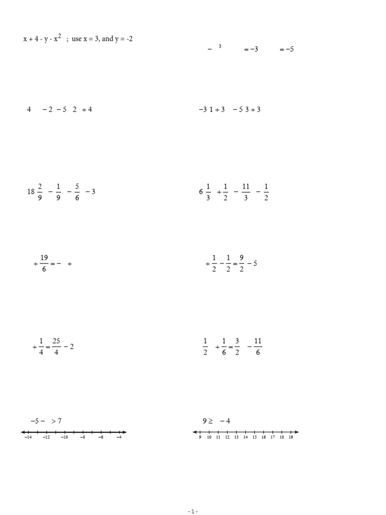 Review Unit 1 | PDF | Mathematics | Algebra