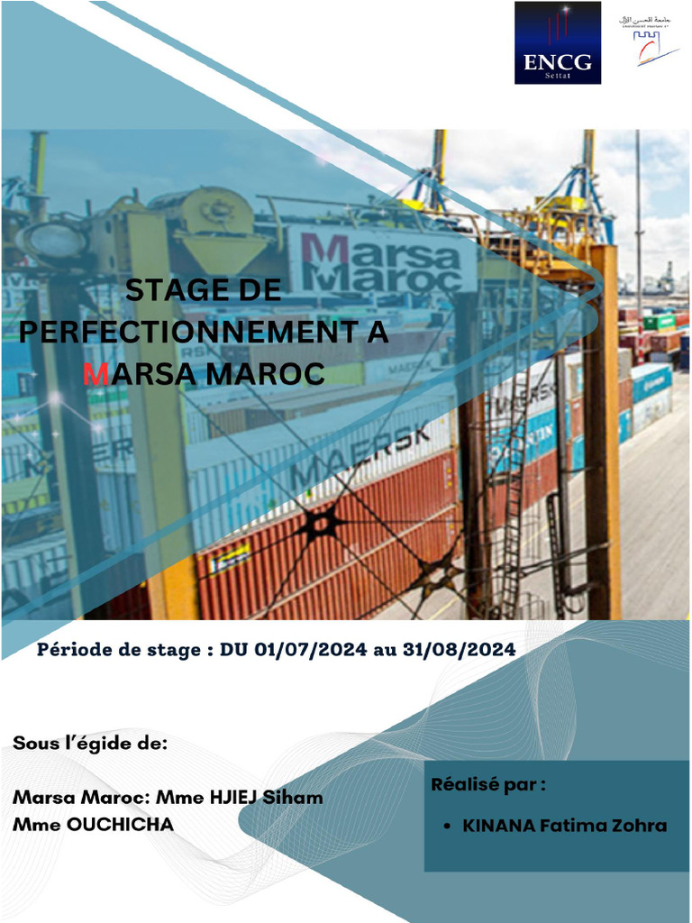 Rapport de Stage Marsa Maroc Fatima Zohra Kinana | PDF | Maroc | Banques