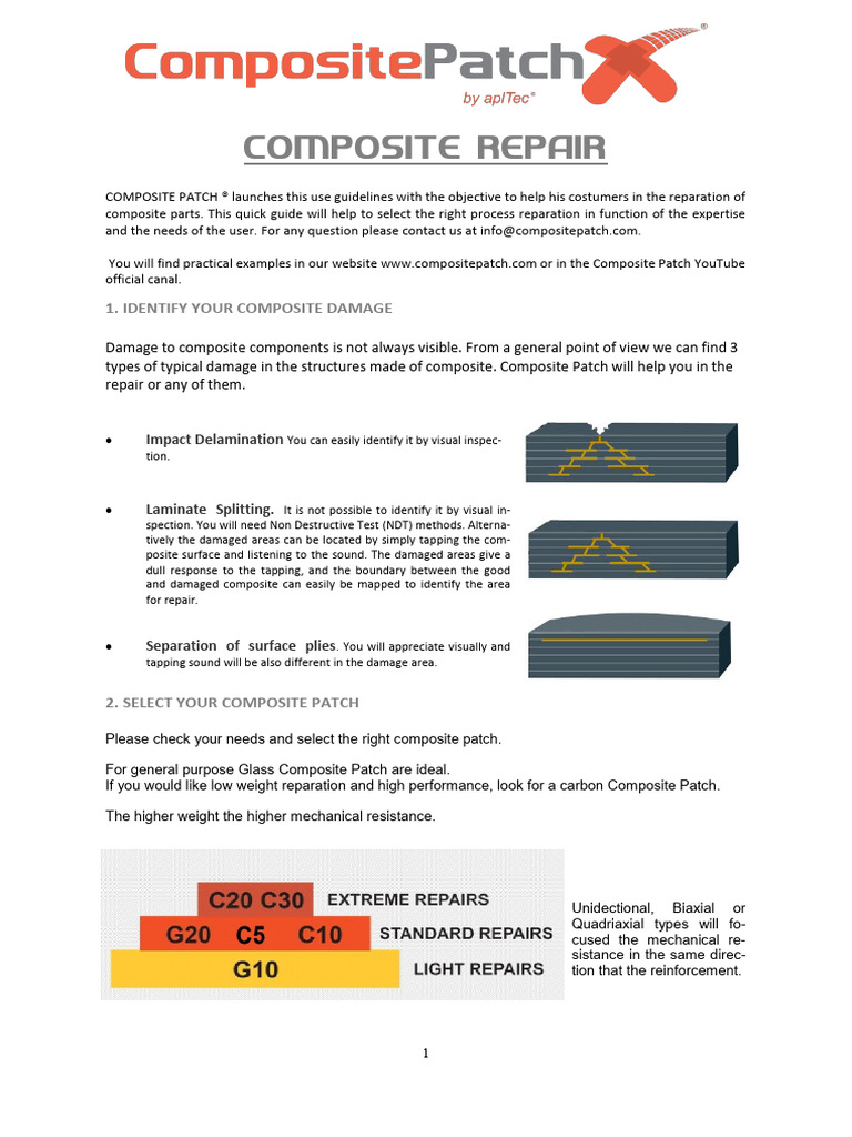 Composite Repair: 1. Identify Your Composite Damage | PDF | Composite ...