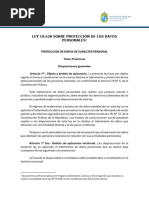 Ley #81 de 2019 | PDF | Bases de datos | Privacidad