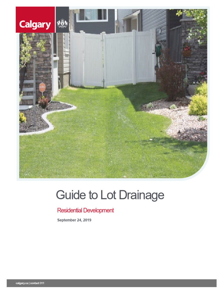 Guide To Lot Drainage | PDF | Storm Drain | Stormwater