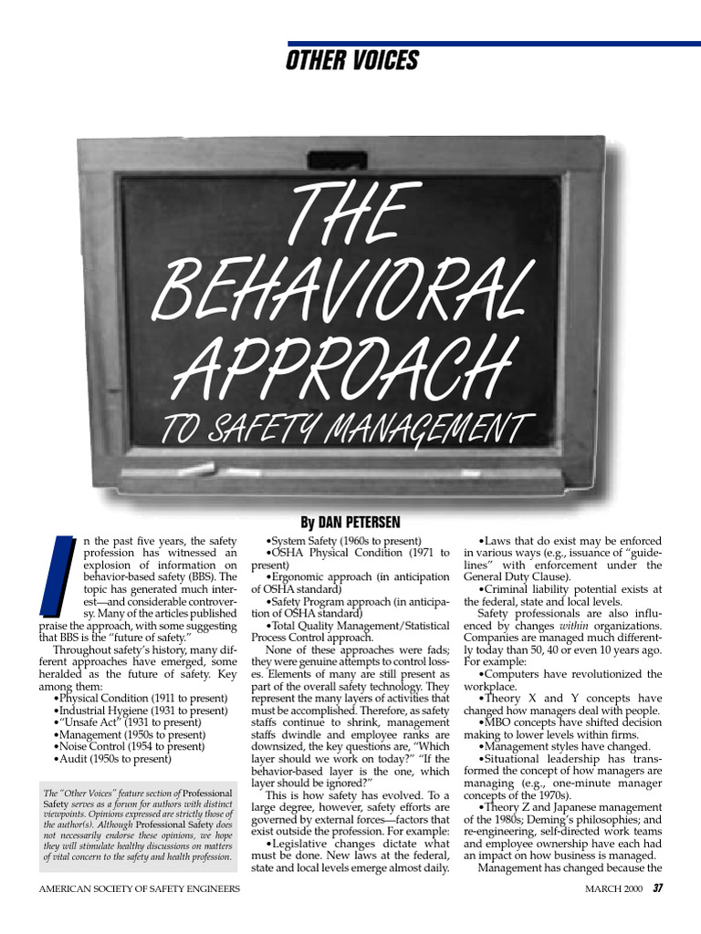 Dan Petersen | PDF | Behaviorism | Psychology