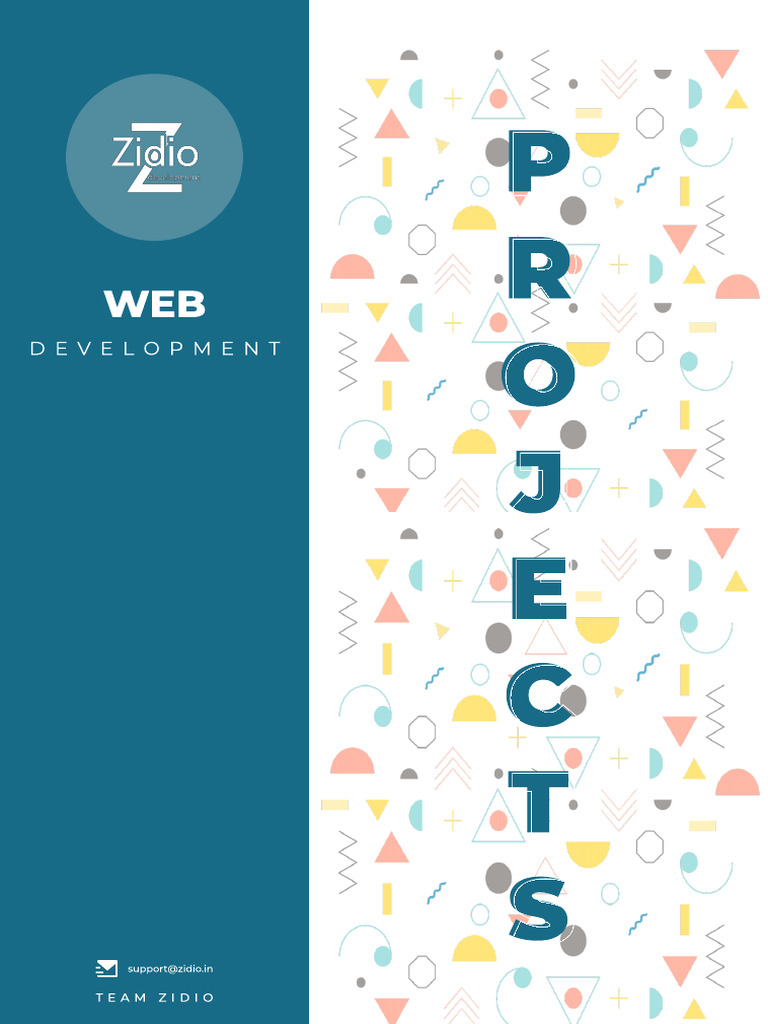 Zidio WebDevelopment Doc | PDF | Web Development | Educational Technology