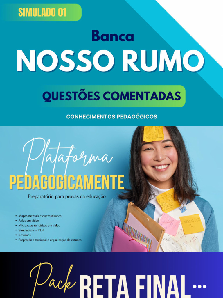 SIMULADO 01 | PDF | Pré-escola | Pedagogia