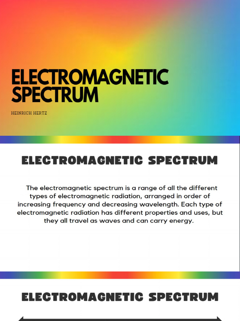 Electromagnetic Spectrum | PDF