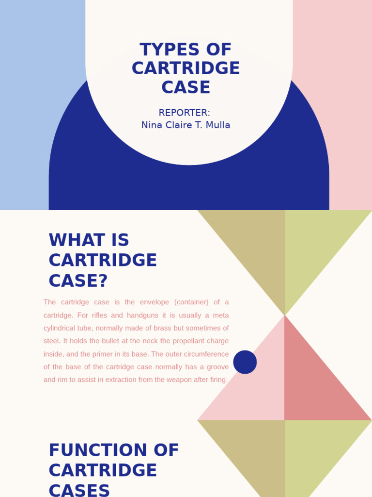 Types of Cartridge Case | PDF | Cartridge (Firearms) | Firearms